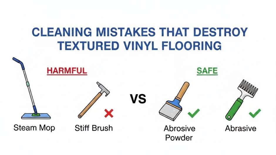 How to Clean Textured Vinyl Flooring: Complete Guide 2025