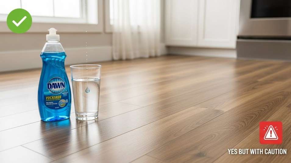 Can You Clean Vinyl Floors with Dish Soap? Safe Guide 2025