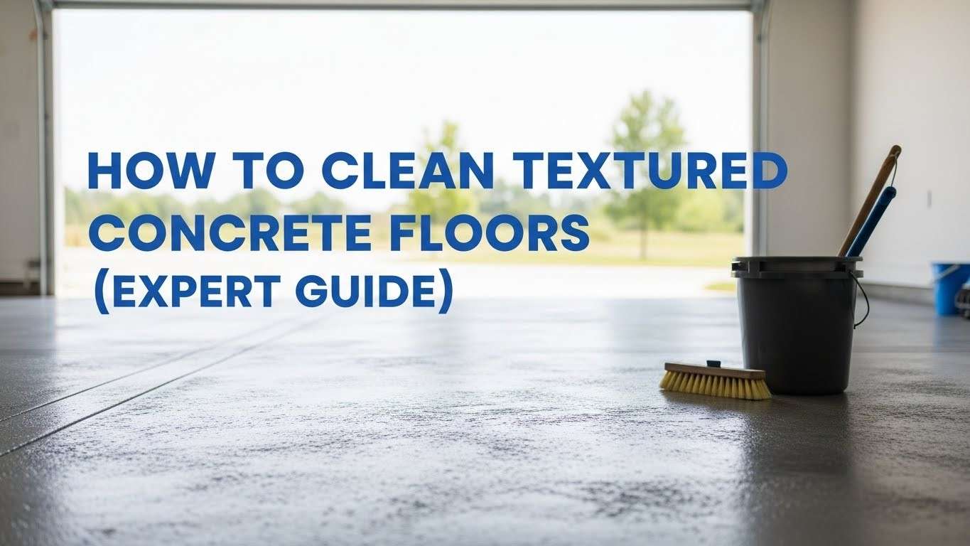 How to Clean Textured Concrete Floors Expert Guide