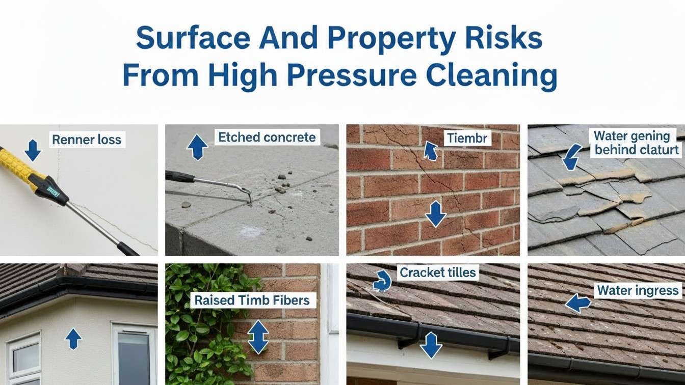 Basic Risks Of Pressure Cleaning For People And Surfaces