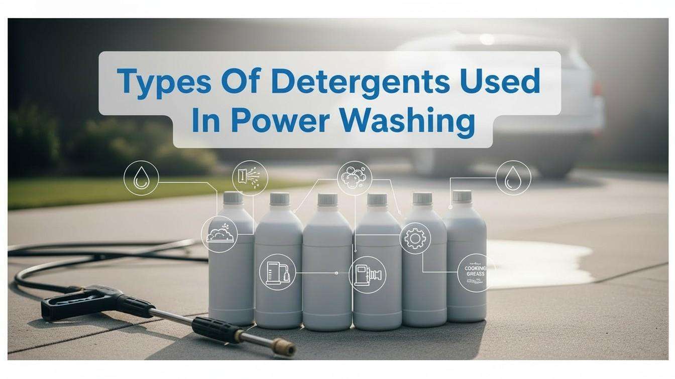 Types of Detergents Used in Power Washing (Simple Guide)