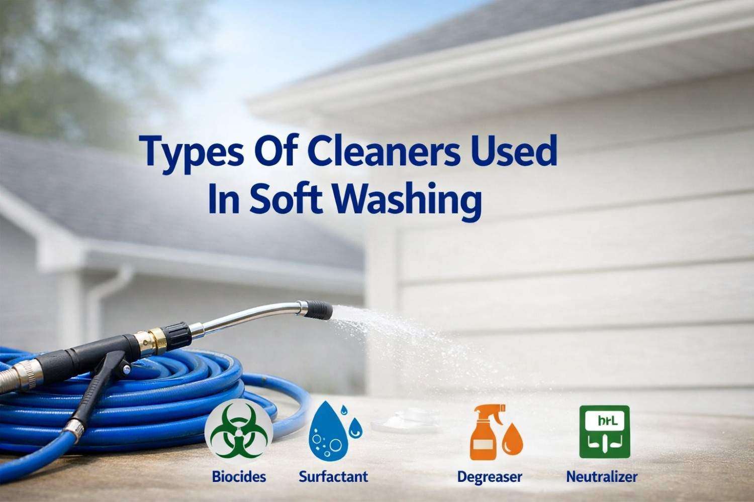 Types Of Cleaners Used In Soft Washing: Complete Guide 2026