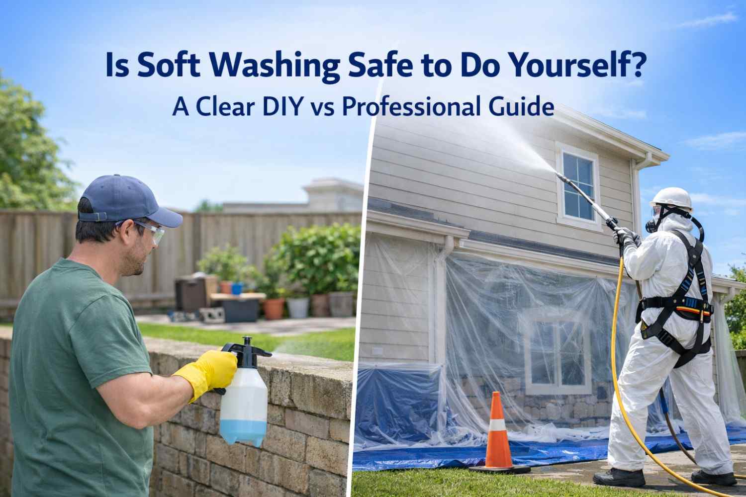 Is Soft Washing Safe to Do Yourself? DIY vs Pro Guide | 2026