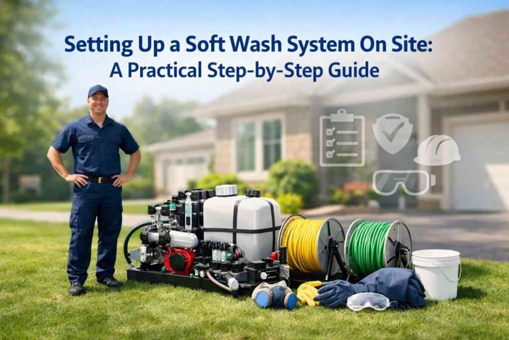 Soft Wash System Setup On Site: Pro Checklist | 2026